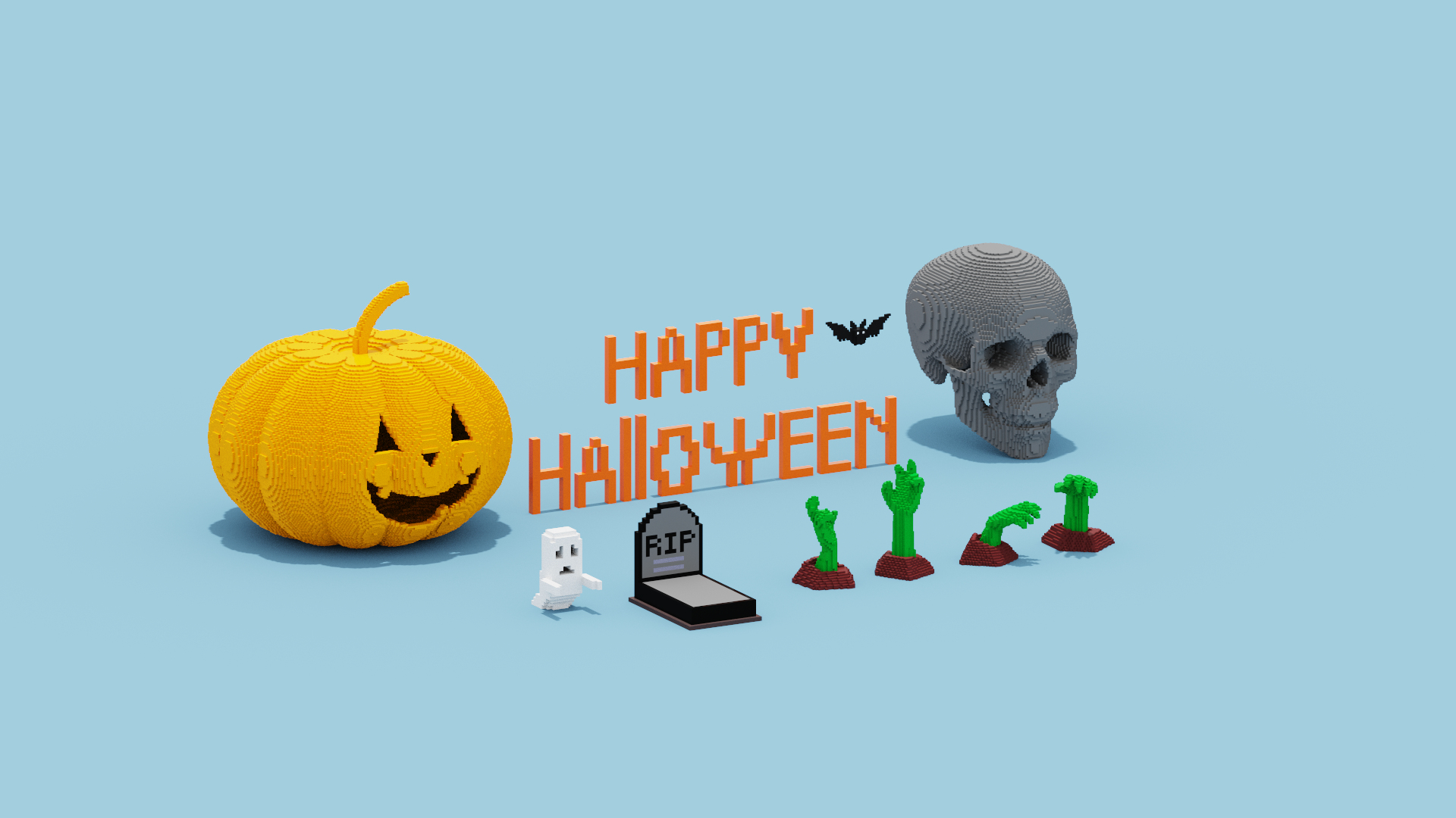 Happy Halloween Pack 3D model - TurboSquid 1971189