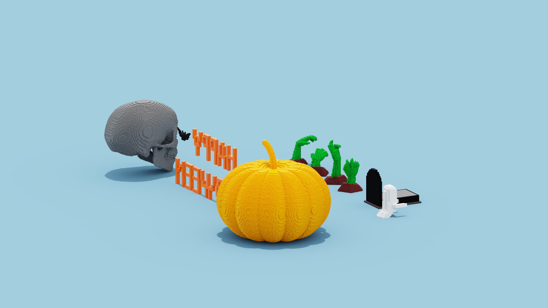 Happy Halloween Pack 3D model - TurboSquid 1971189