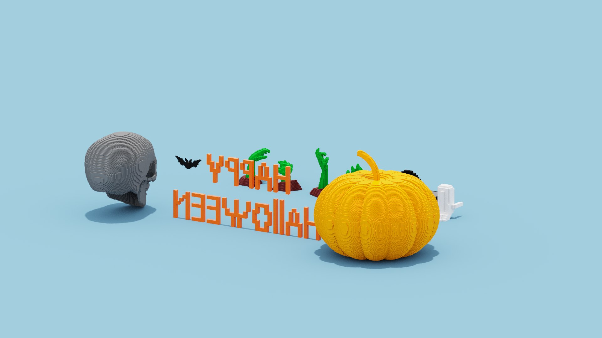 Happy Halloween Pack 3D model - TurboSquid 1971189