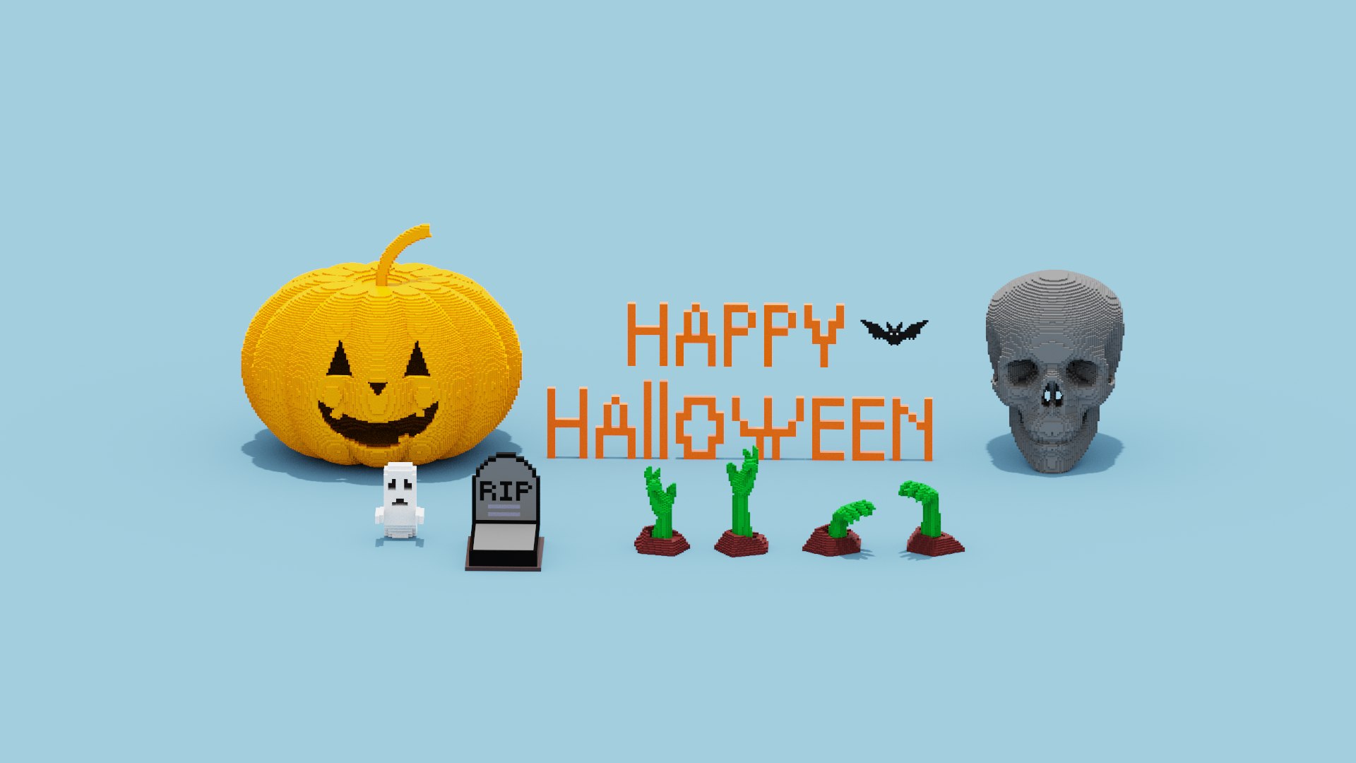 Happy Halloween Pack 3D model - TurboSquid 1971189