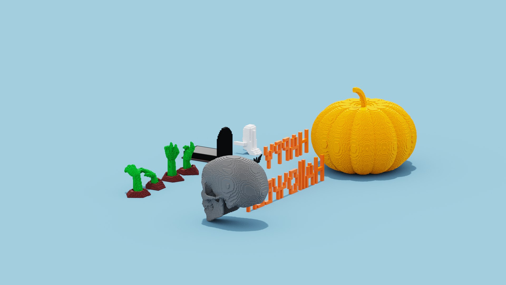 Happy Halloween Pack 3D model - TurboSquid 1971189