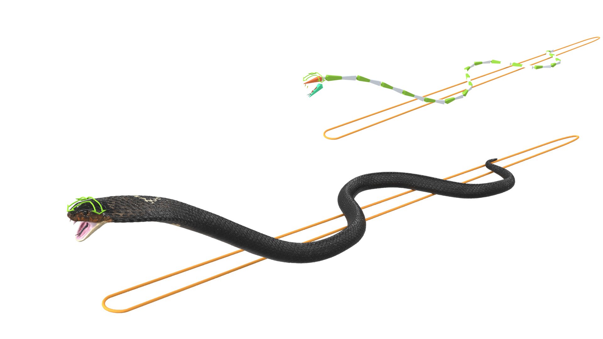 Attack Dark Skin Cobra Animated Rigged 3D Model - TurboSquid 2413248