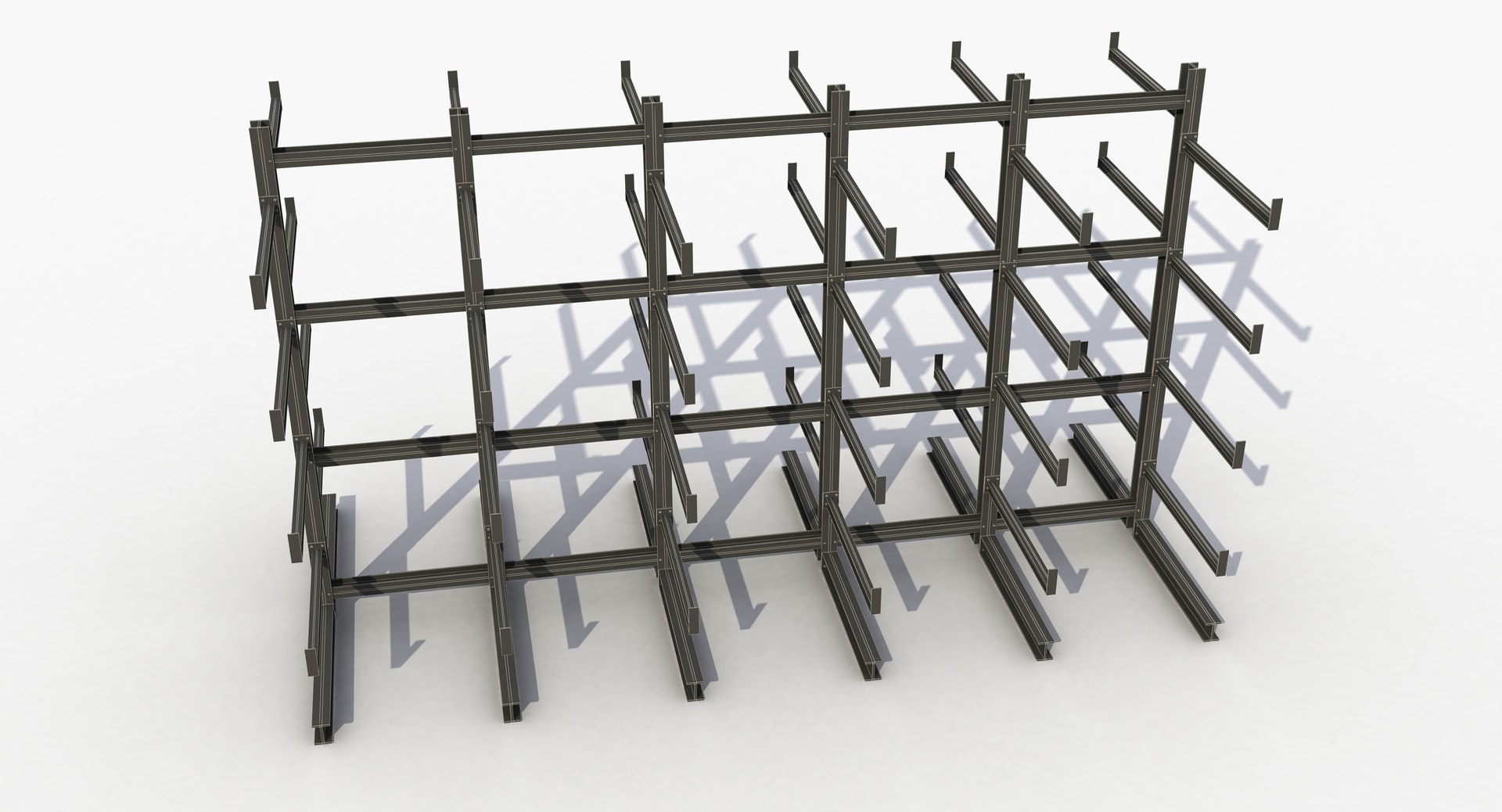 Steel Storage Rack 3D Model - TurboSquid 1622683