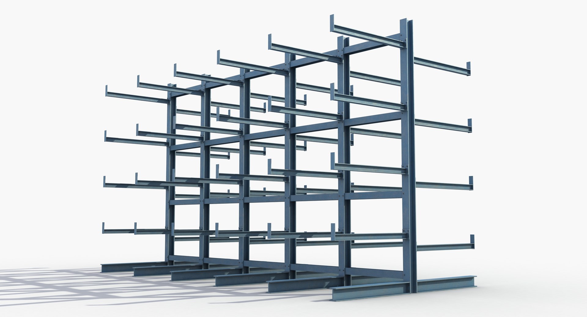 Steel Storage Rack 3D Model - TurboSquid 1622683