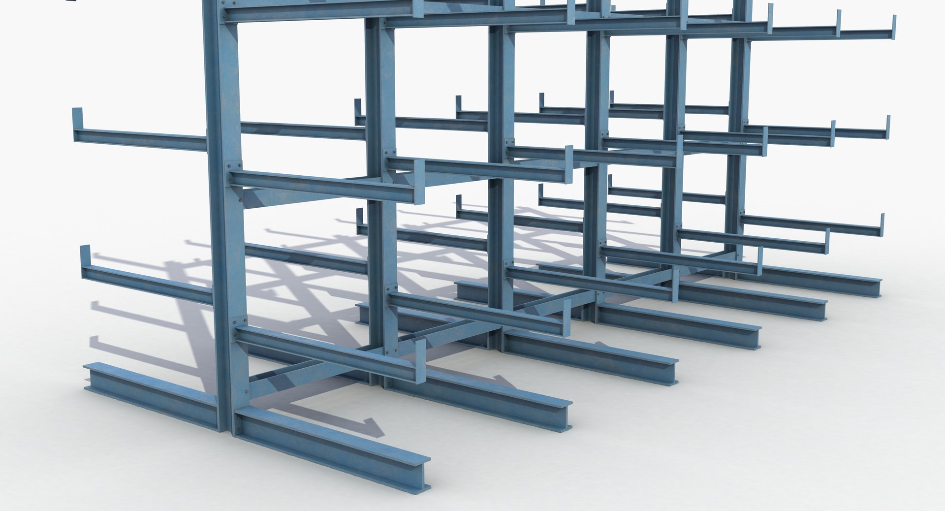 Steel Storage Rack 3D Model - TurboSquid 1622683