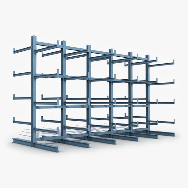 Steel storage rack model - TurboSquid 1354067
