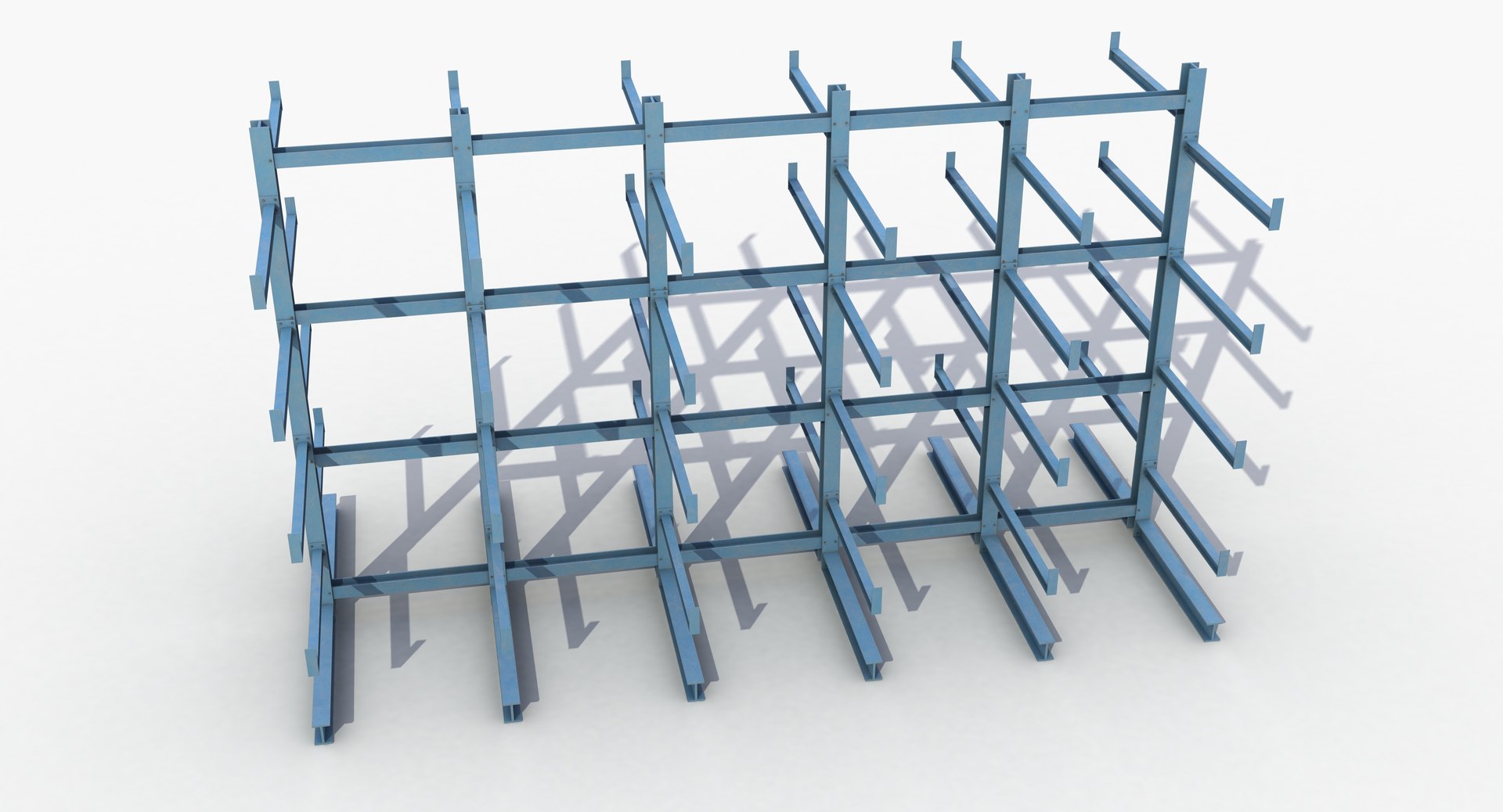 Steel Storage Rack 3D Model - TurboSquid 1622683