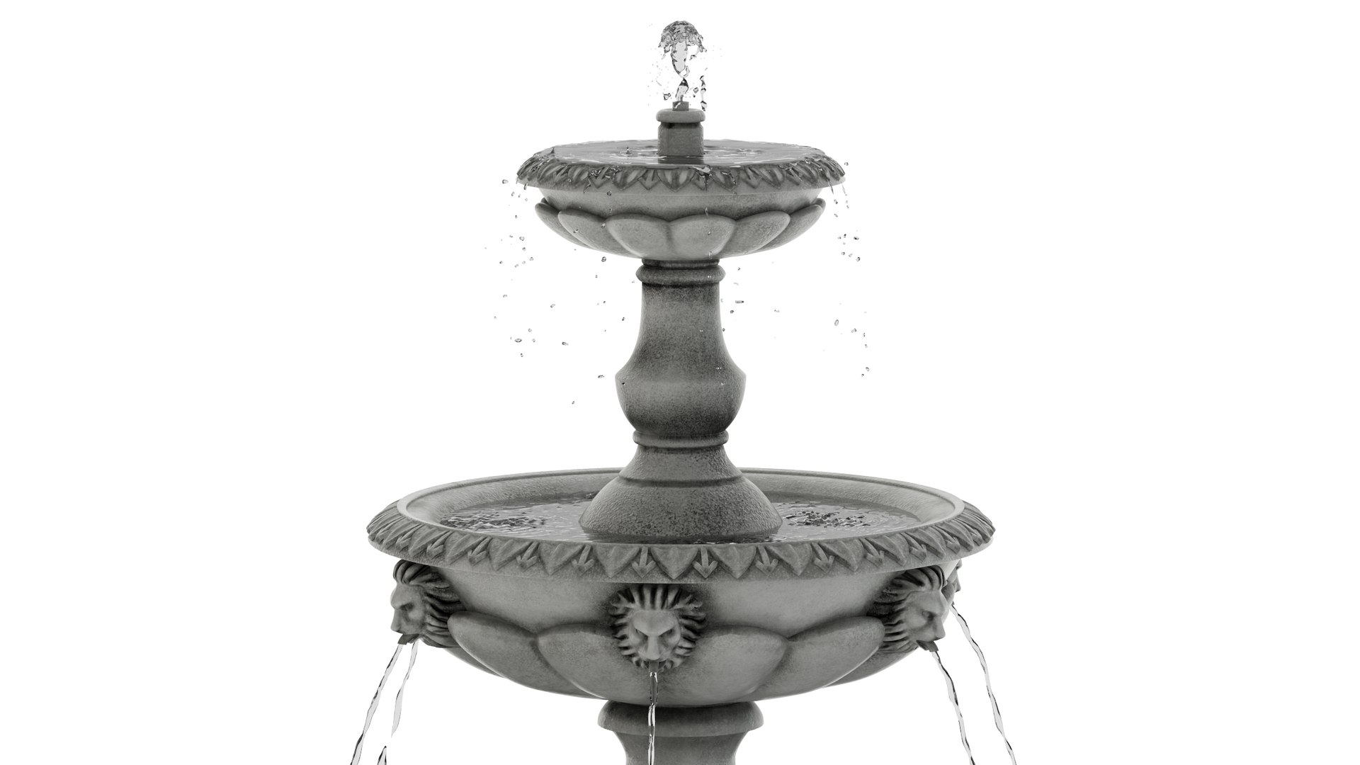 Fountain 01 PBR 3D Model - TurboSquid 2038322