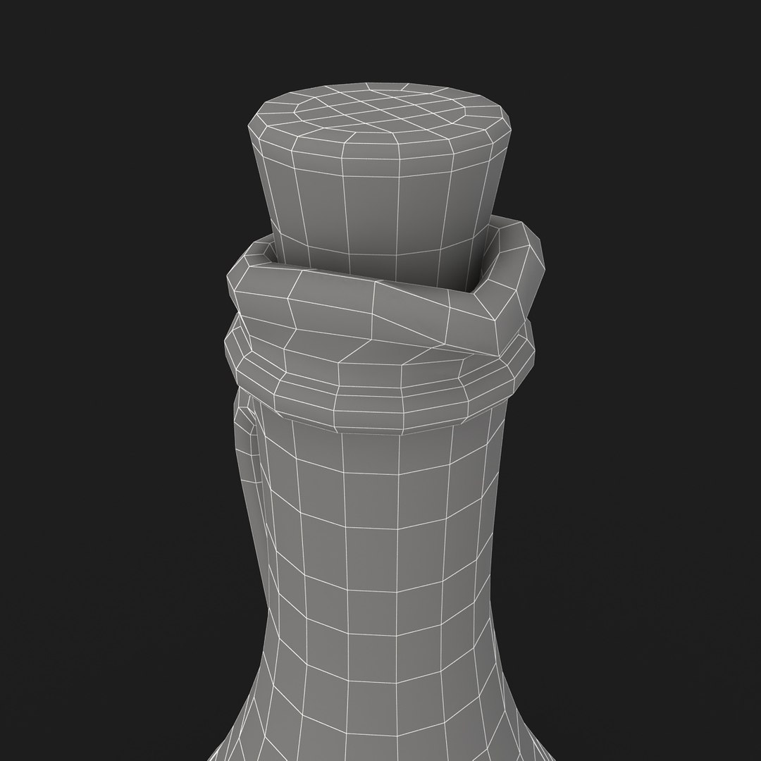 Realistic Vinegar Red 3d Model