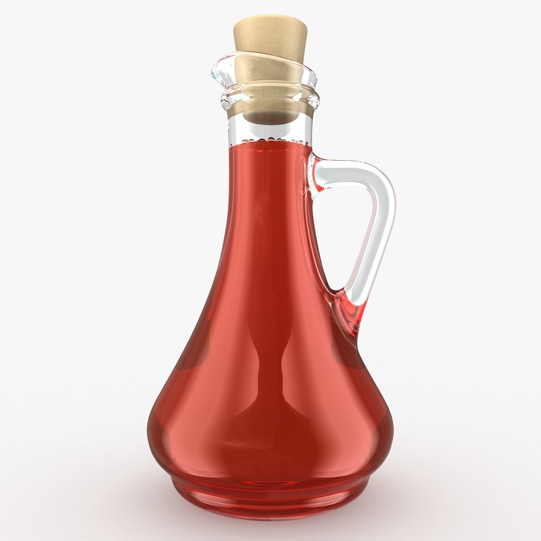 Realistic Vinegar Red 3d Model