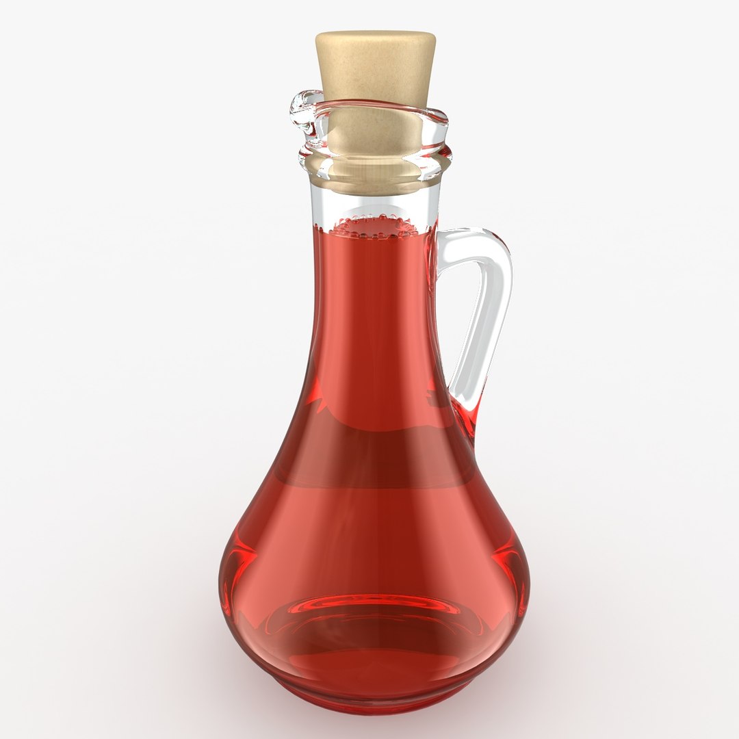 Realistic Vinegar Red 3d Model