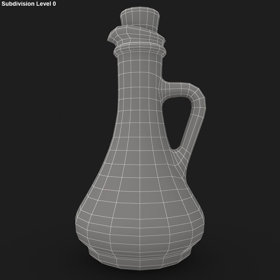 Realistic Vinegar Red 3d Model