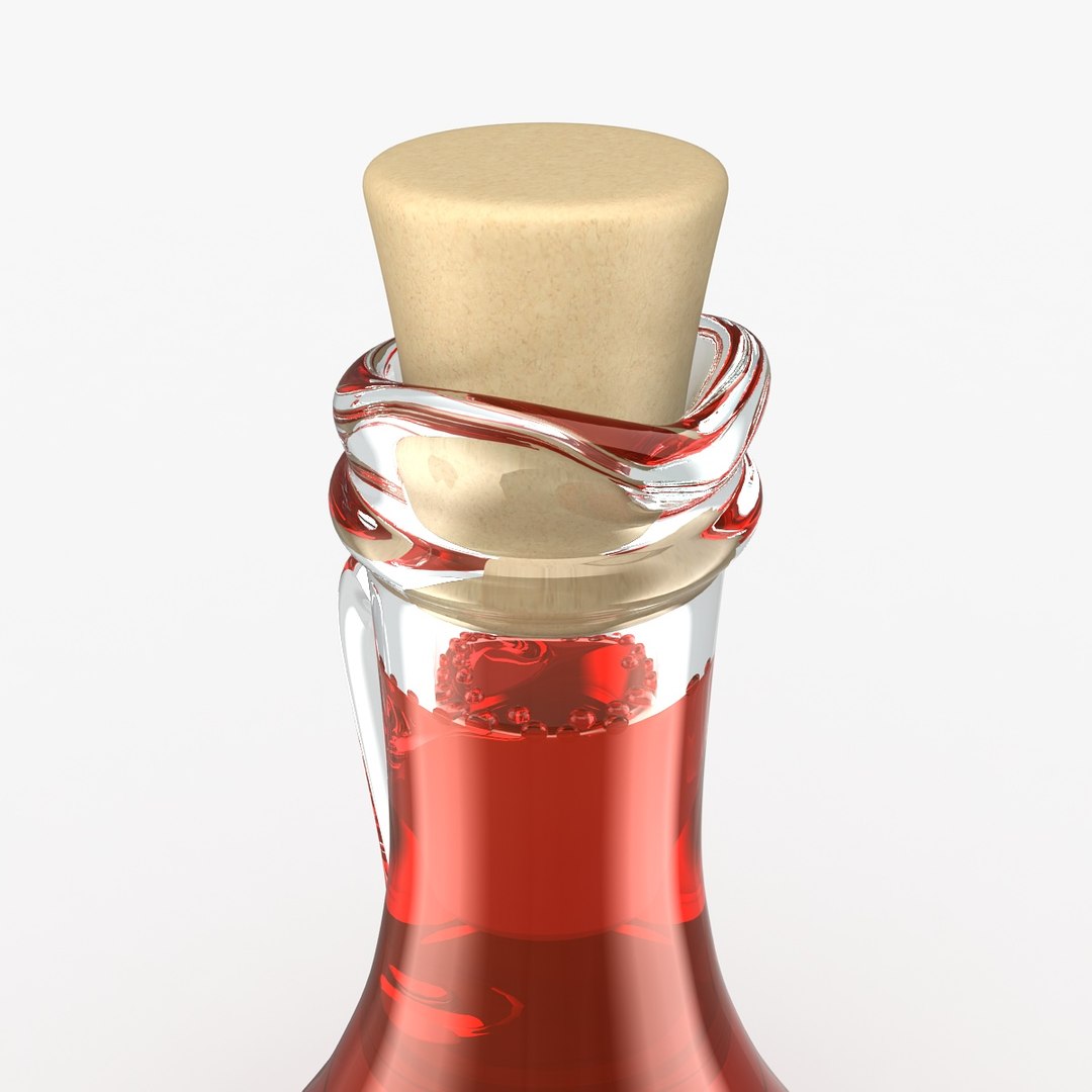 Realistic Vinegar Red 3d Model