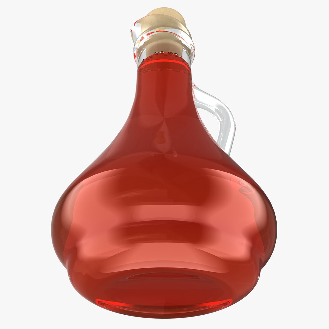 Realistic Vinegar Red 3d Model