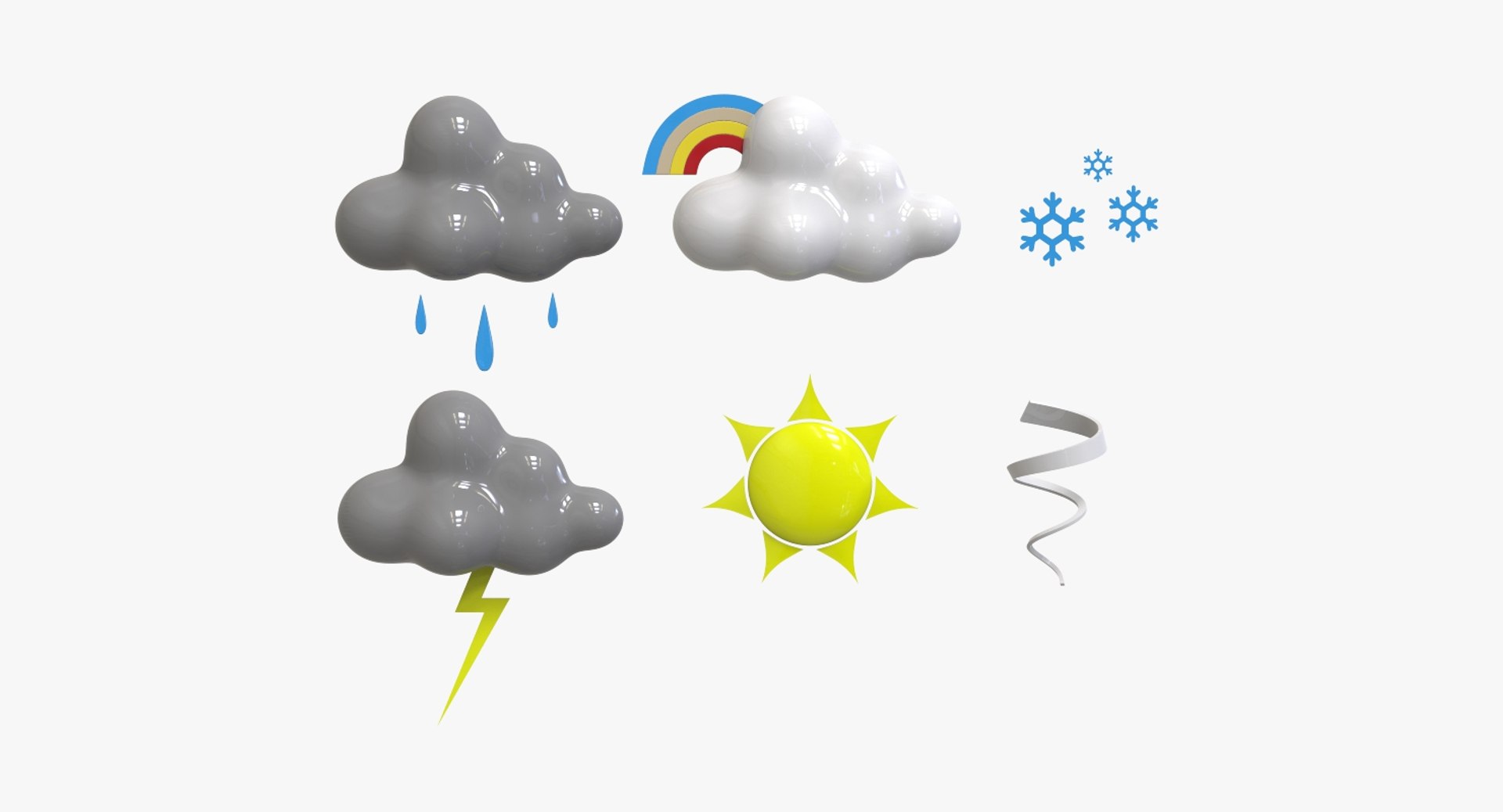 3D Weather Icons - TurboSquid 1328877