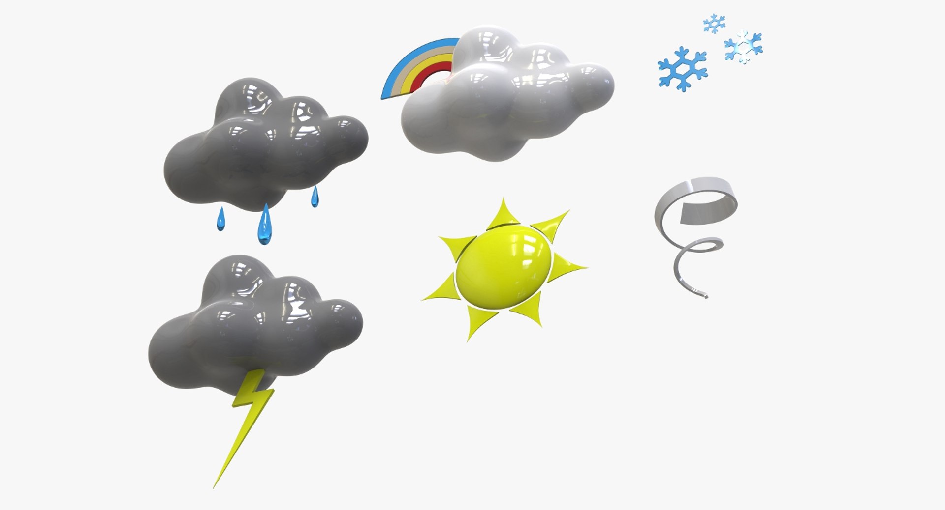 3D Weather Icons - TurboSquid 1328877