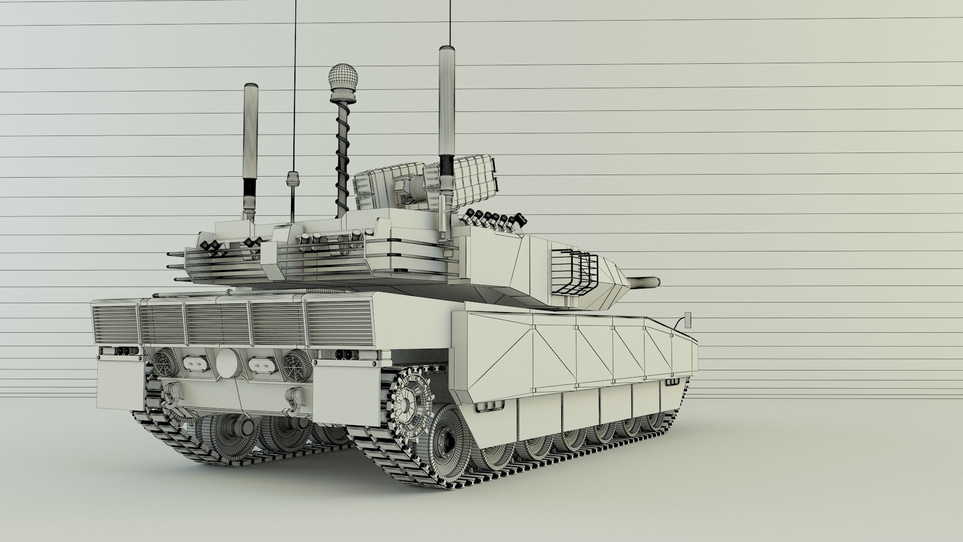 3D Leopard 2 Military Tank Model - TurboSquid 2427863