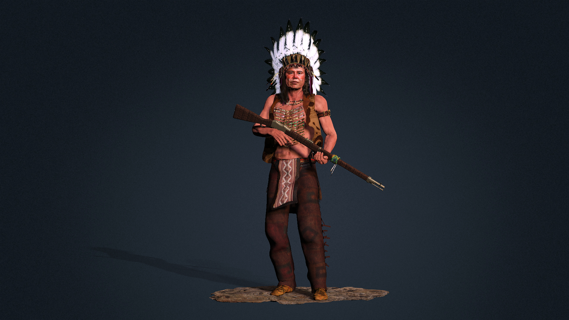 Native American Leader 3D Model - TurboSquid 1948730