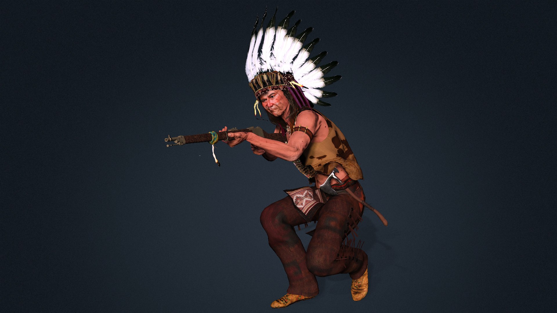 Native American Leader 3D Model - TurboSquid 1948730