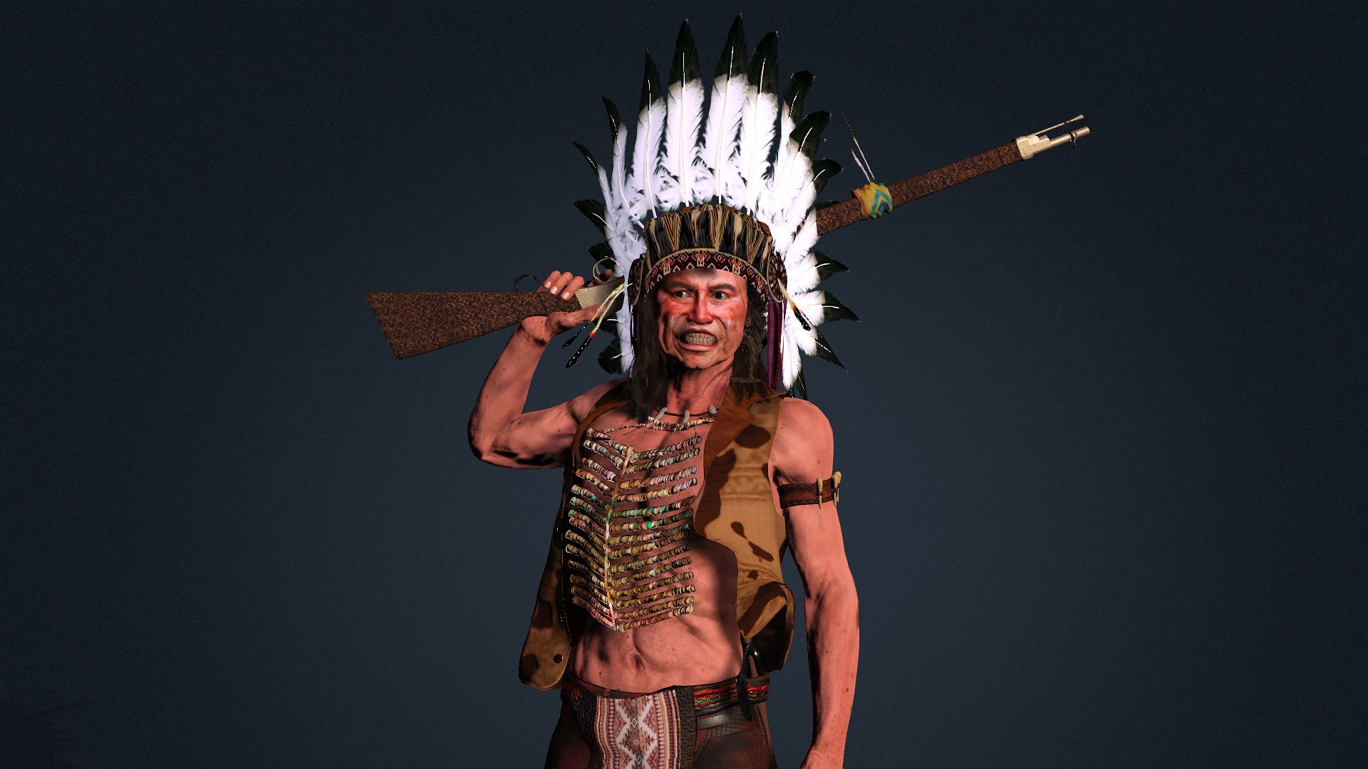 Native American Leader 3D Model - TurboSquid 1948730