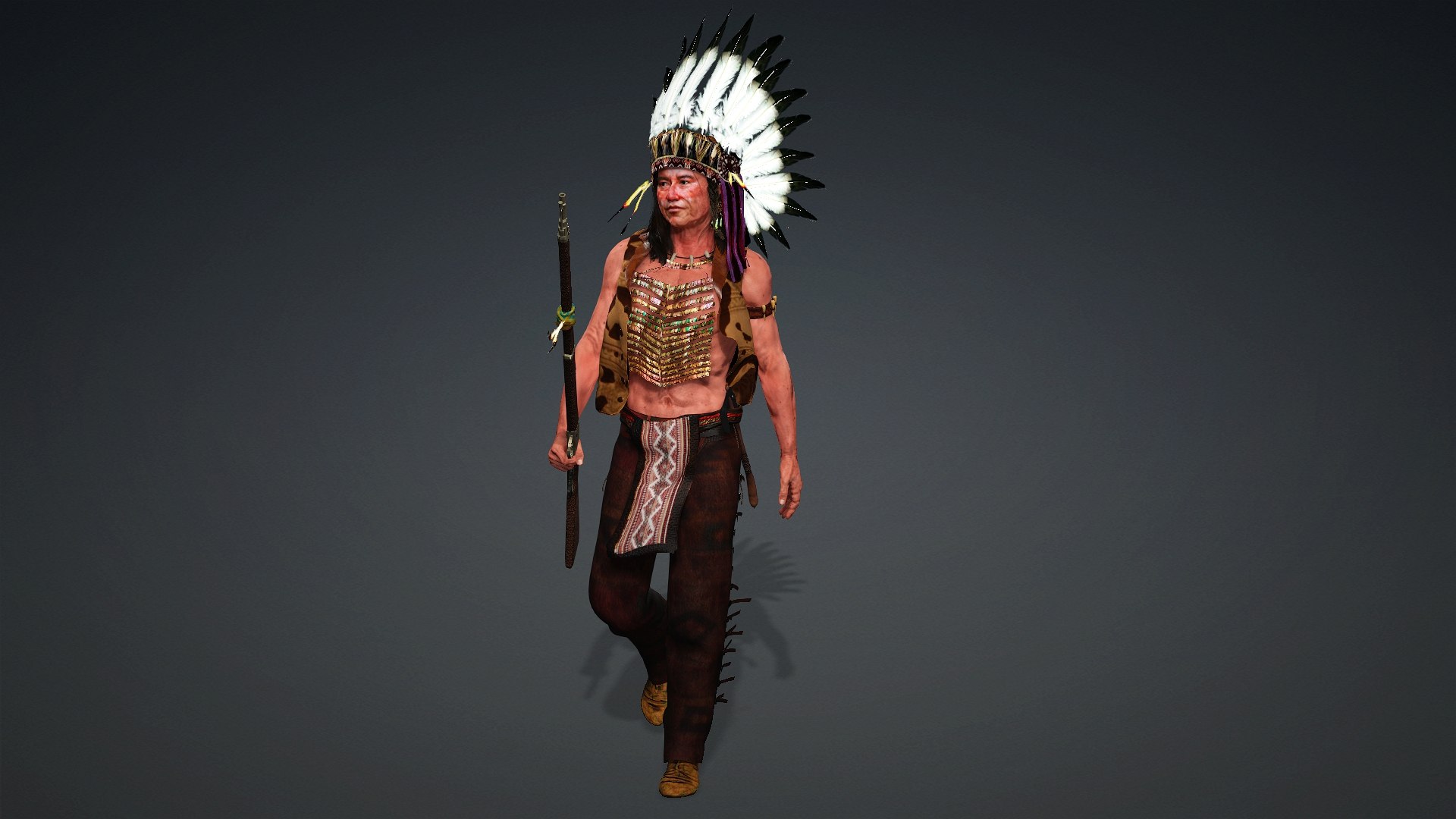 Native American Leader 3D Model - TurboSquid 1948730