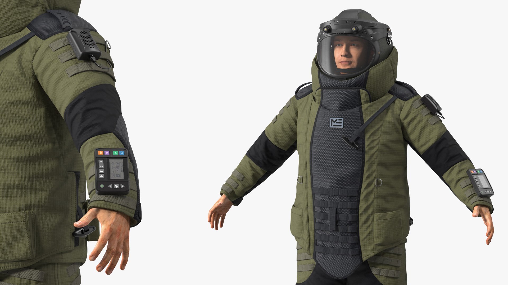 EOD 10 Bomb Suit Rigged For Cinema 4D Model - TurboSquid 2161366