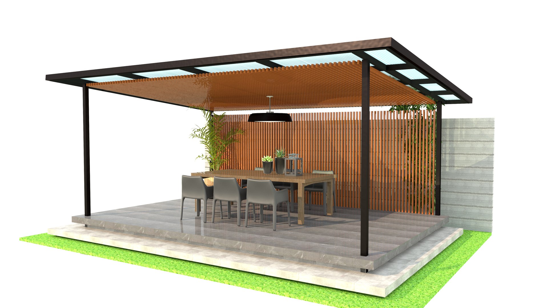 3D Terrace garden model - TurboSquid 2011812