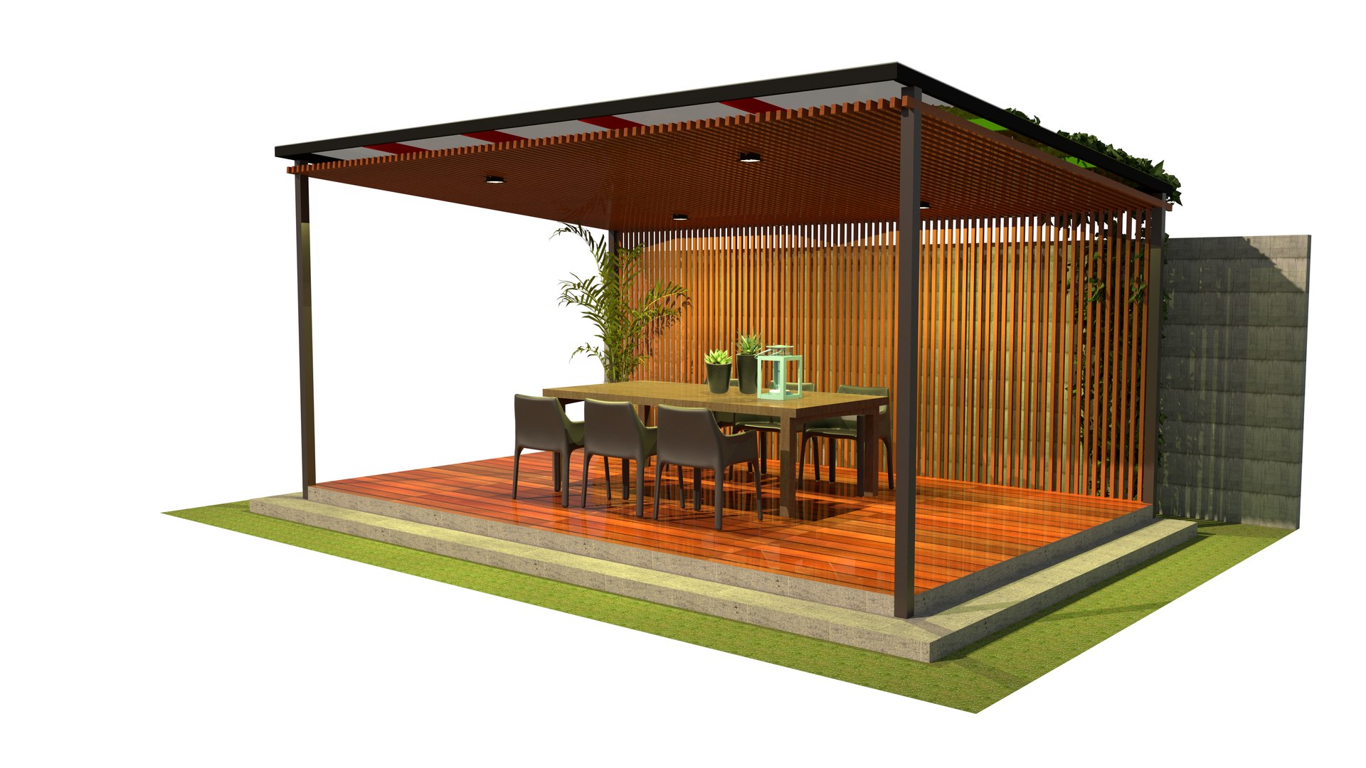 3D Terrace garden model - TurboSquid 2011812