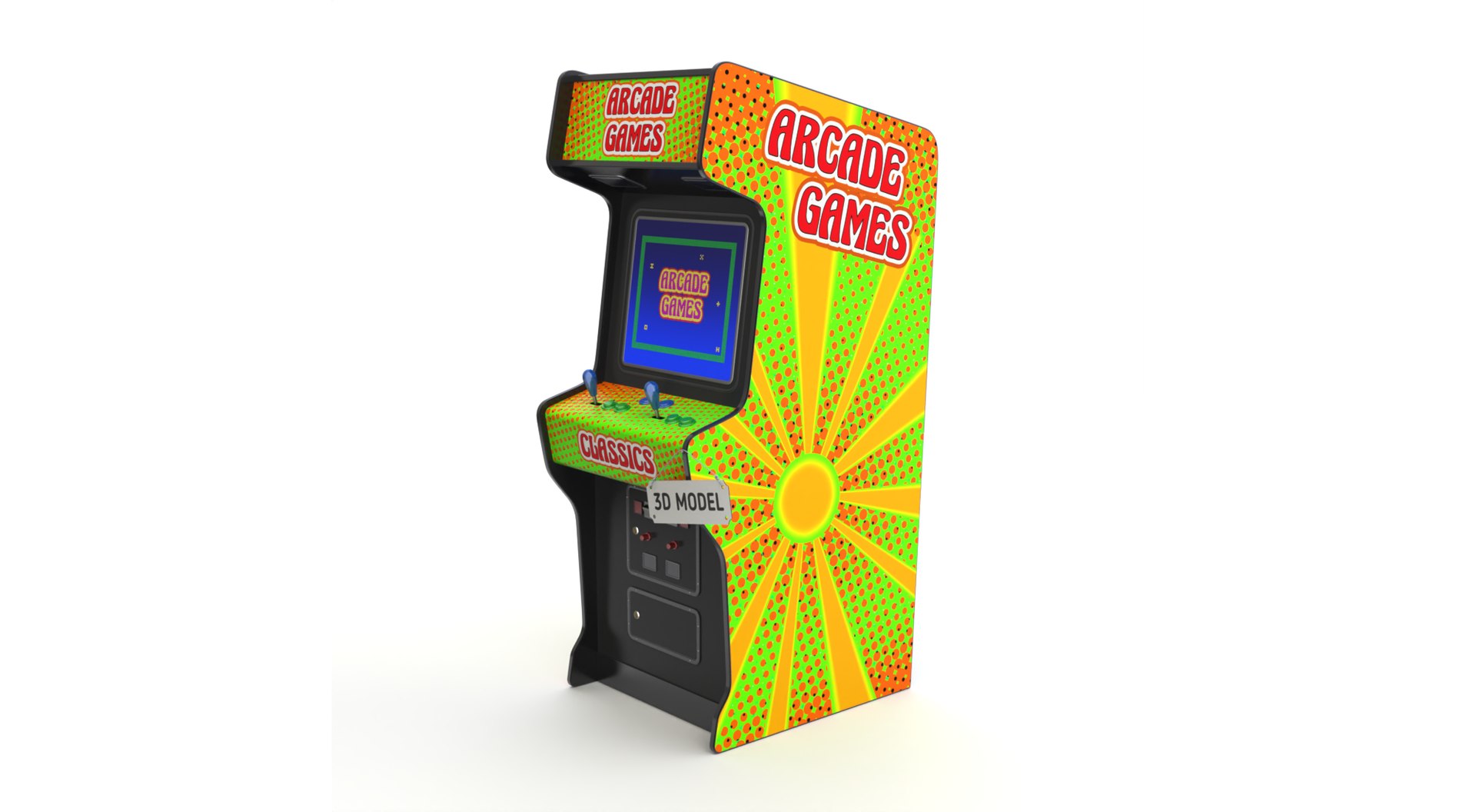 Arcade Game Machine 3D - TurboSquid 2349200