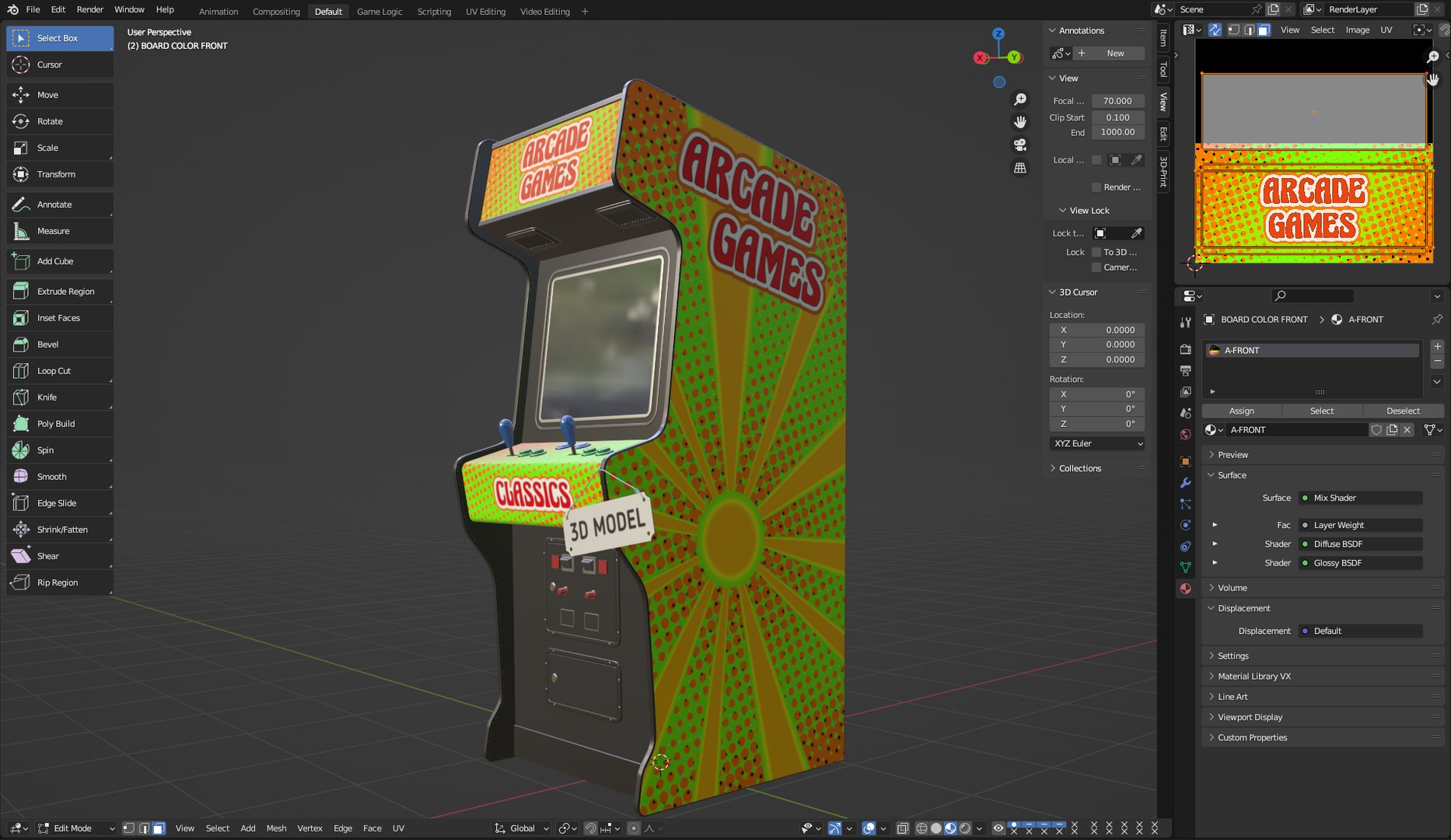 Arcade Game Machine 3D - TurboSquid 2349200