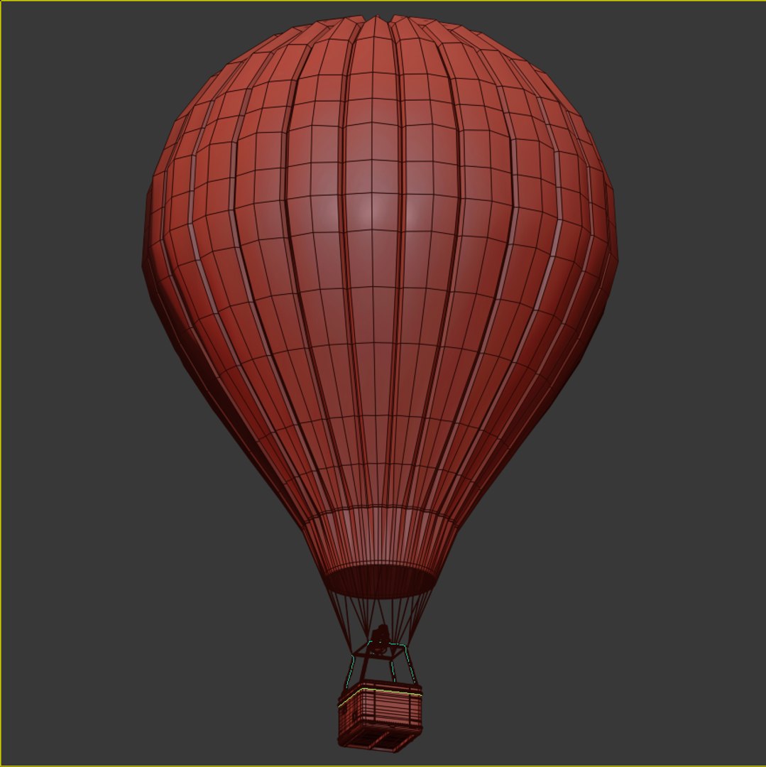 3d air balloon model