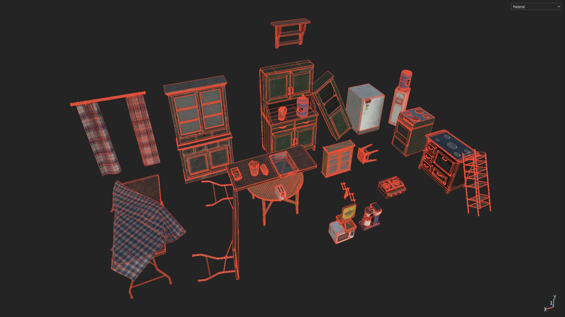 Kitchen Props Pack 3D Model - TurboSquid 2109618