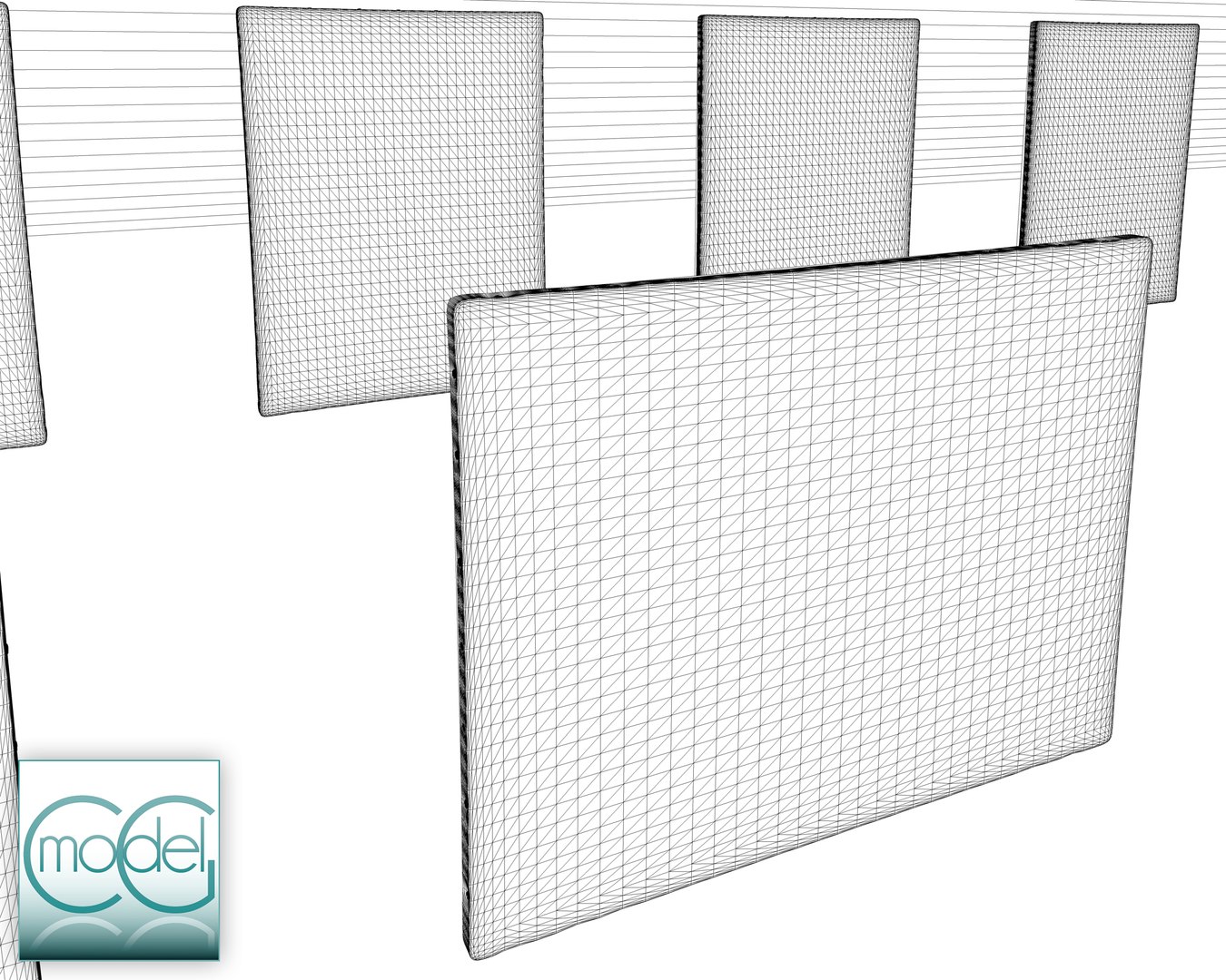 3d model painting canvas