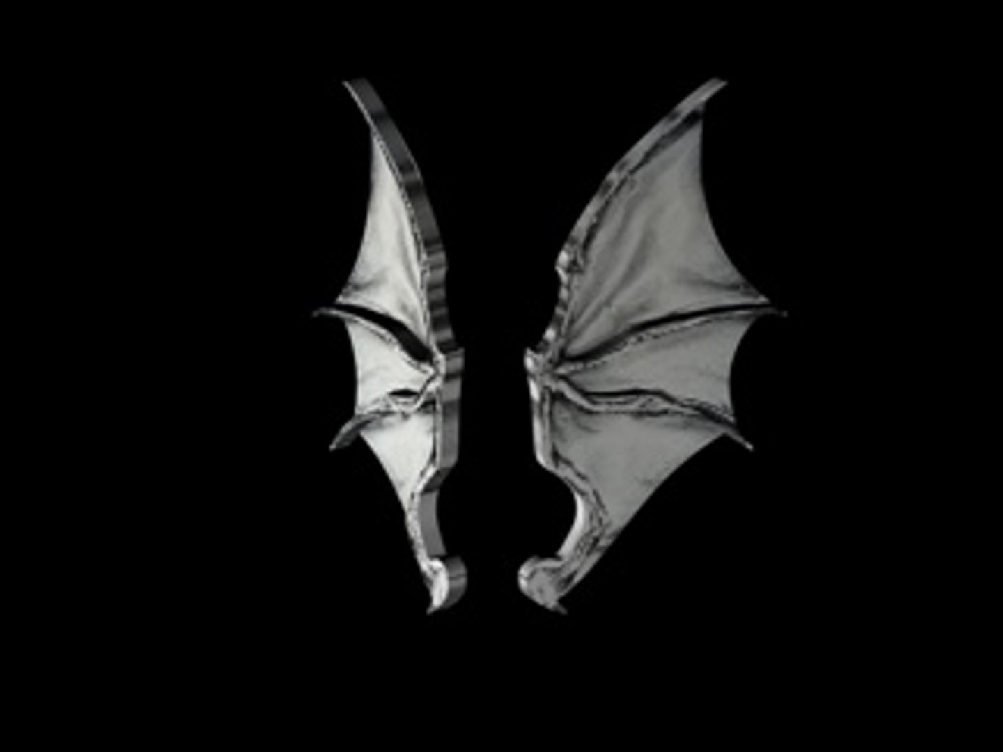 3d Gargoyle Wings Model