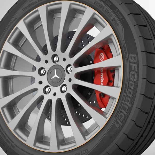 3d wheel mercedes cls model
