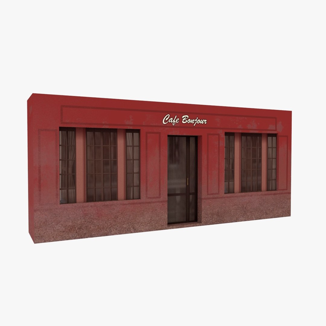 Facades Pack French Building Walls 3d Model