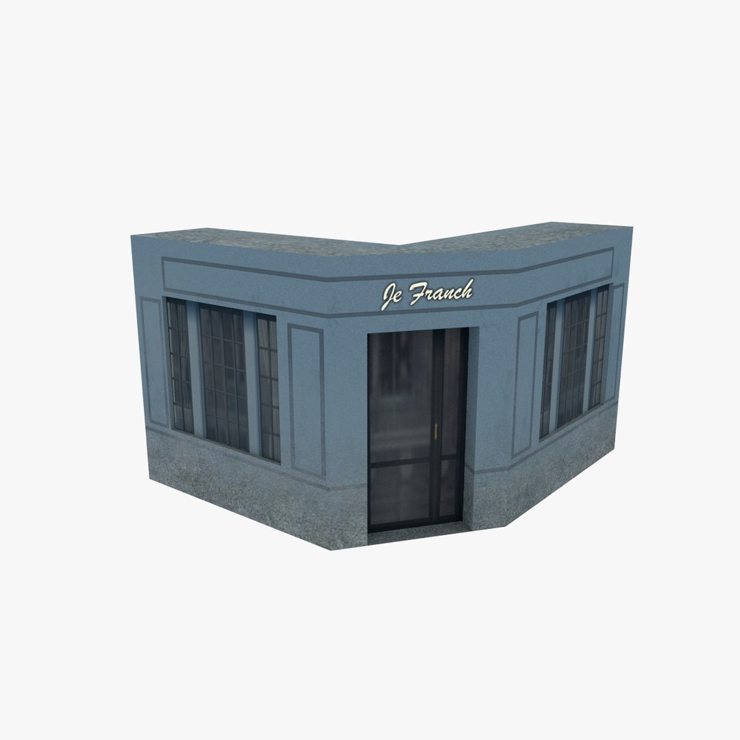 Facades Pack French Building Walls 3d Model