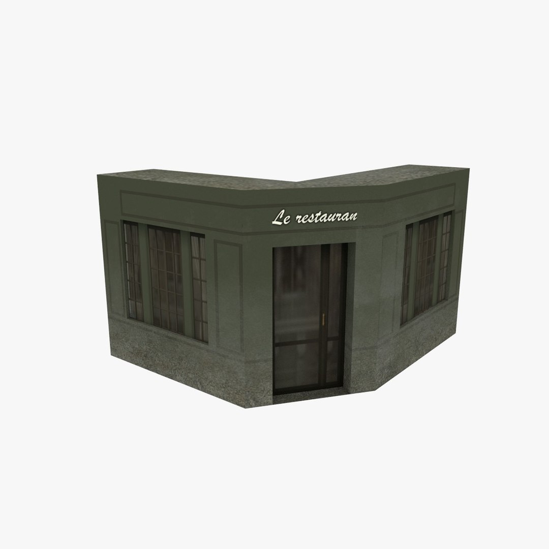Facades Pack French Building Walls 3d Model
