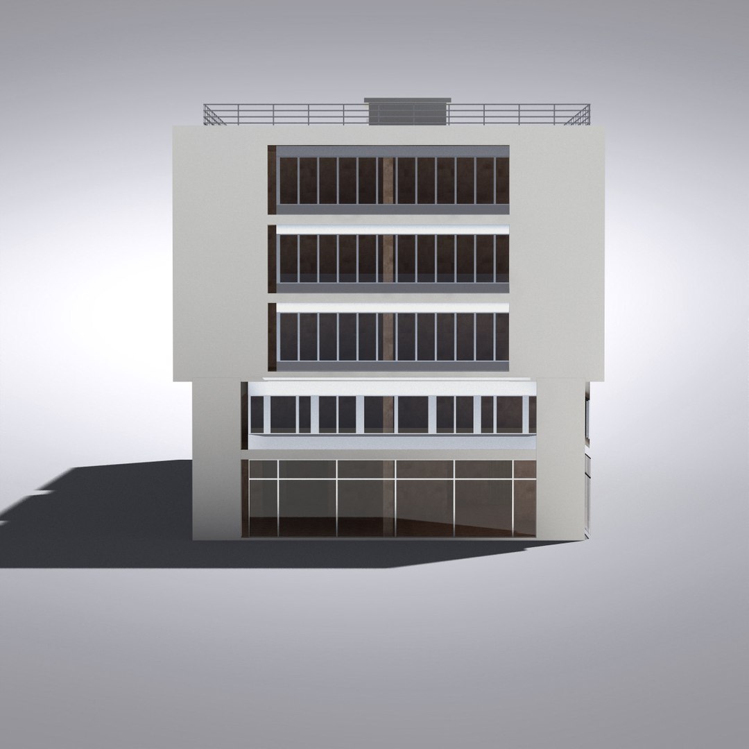Modern Generic Building 3d Model