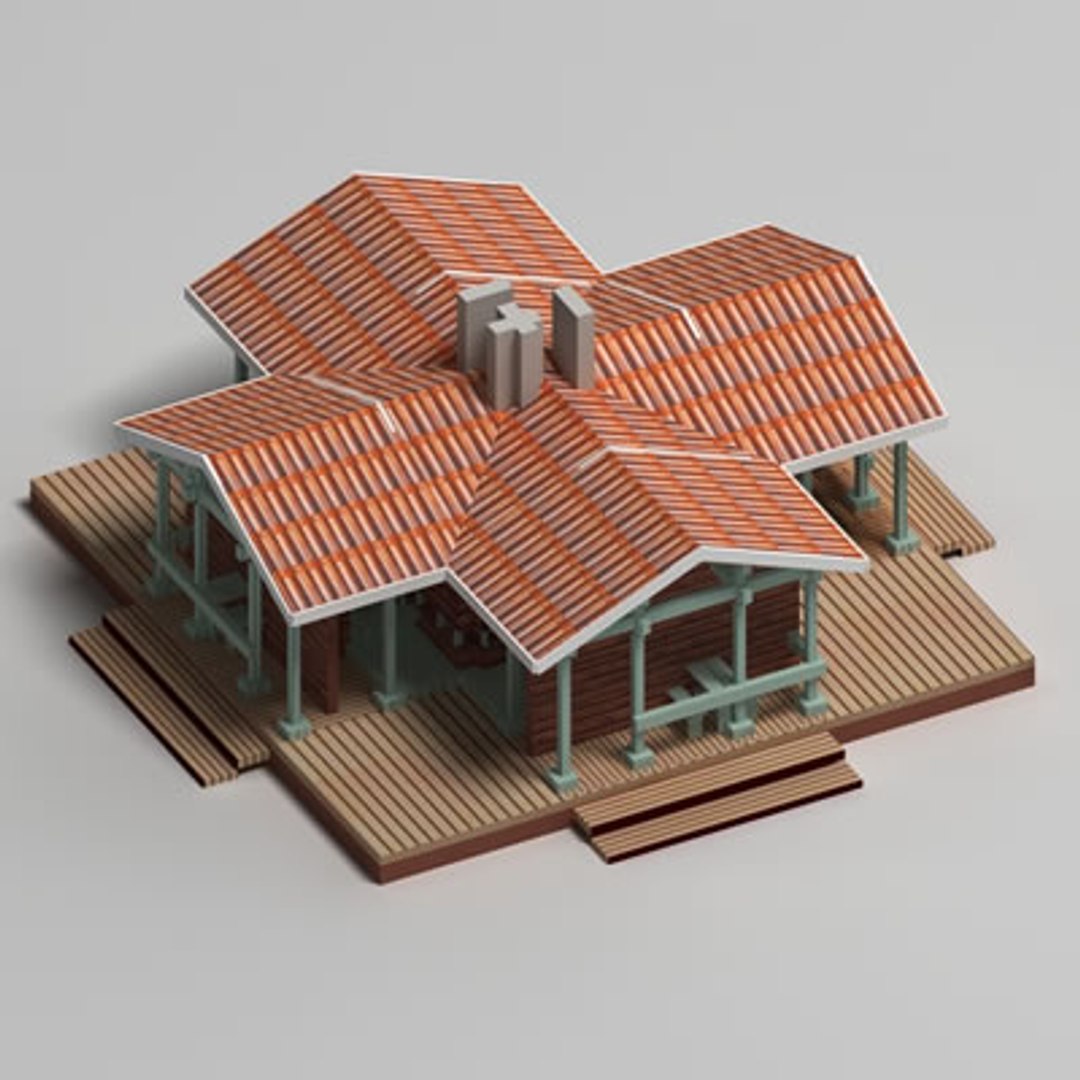 3d Cafe Model