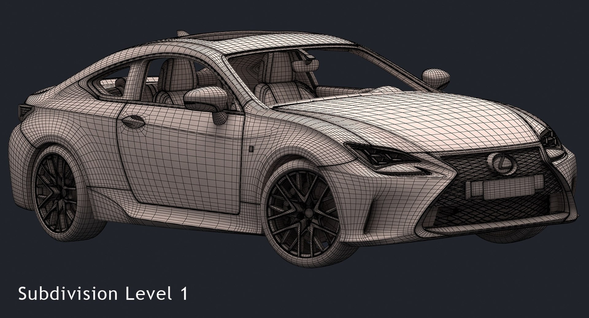 3d Model 2015 Lexus Rc