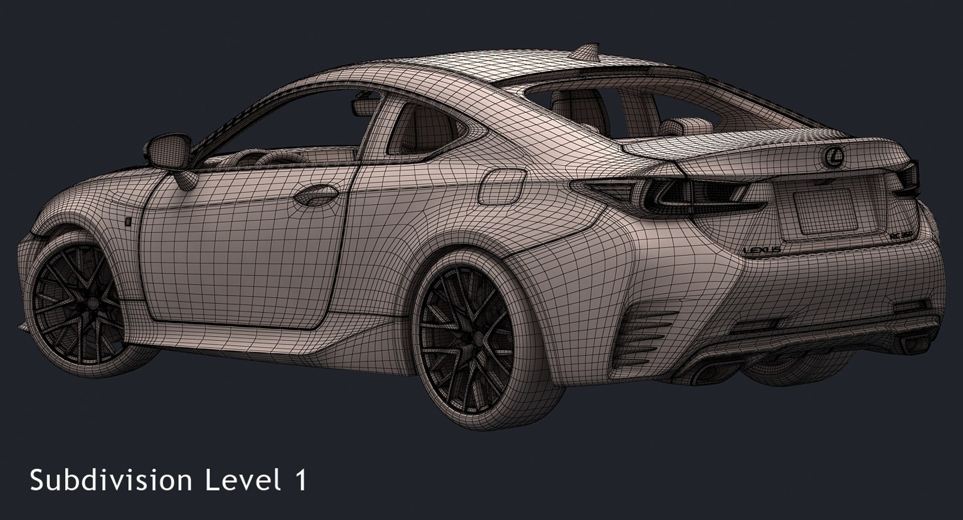 3d model 2015 lexus rc
