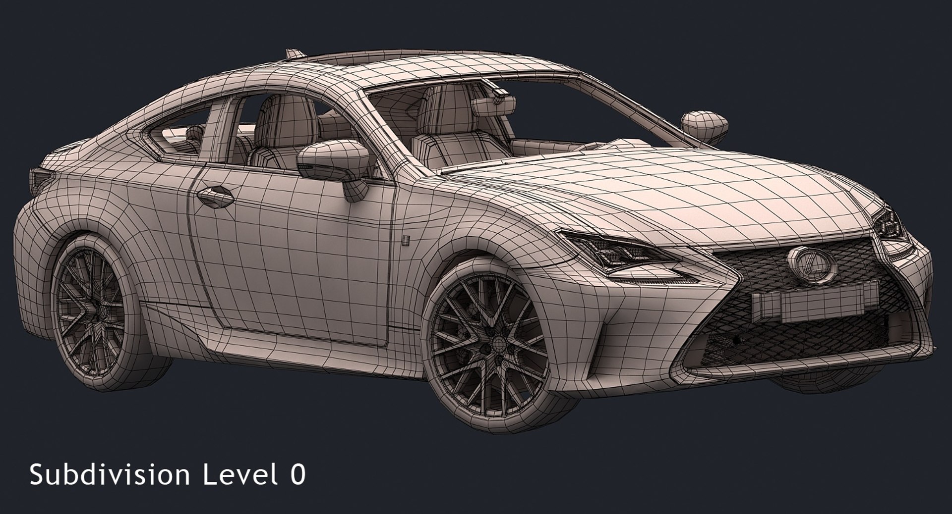 3d Model 2015 Lexus Rc