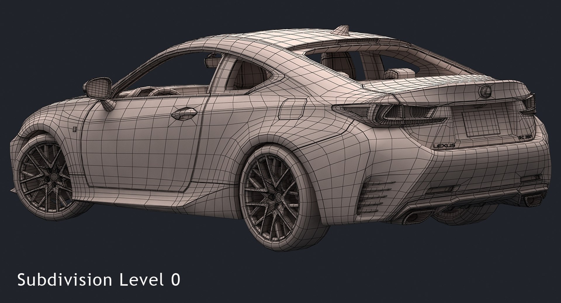 3d model 2015 lexus rc