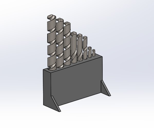 Drill bit set 6mm 3D model - TurboSquid 1257104