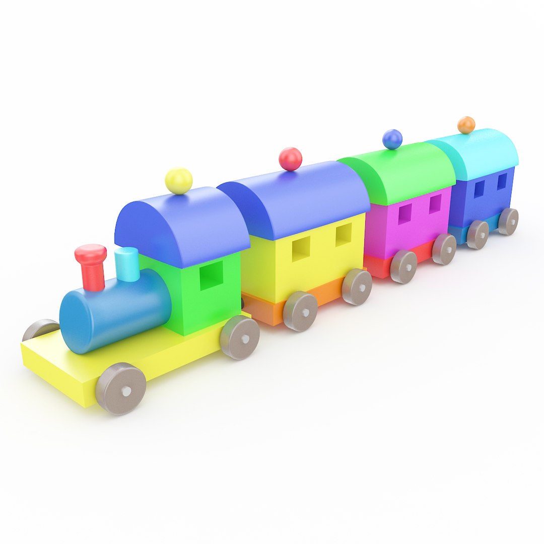 Toy train model - TurboSquid 1328959