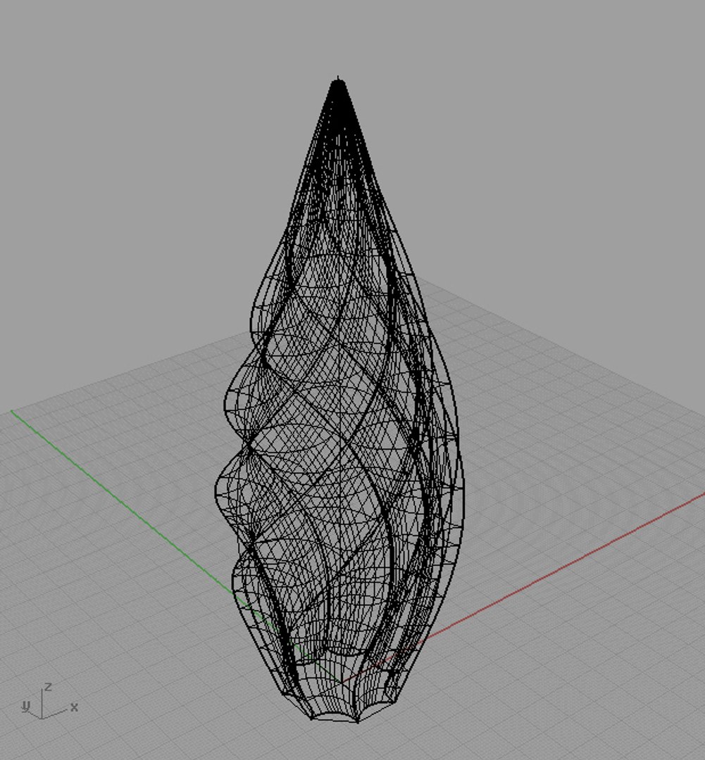 twisted flame 3d model