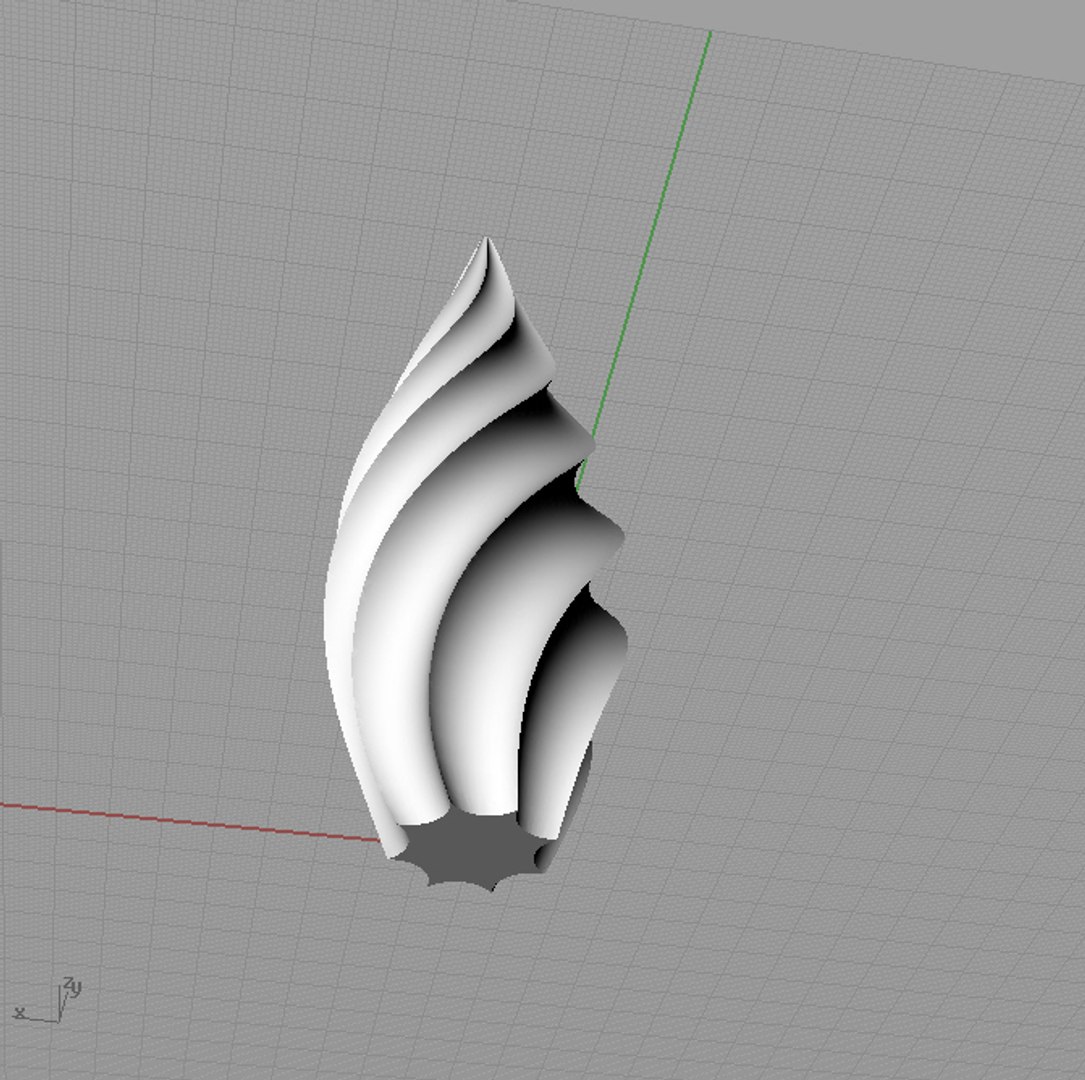 twisted flame 3d model
