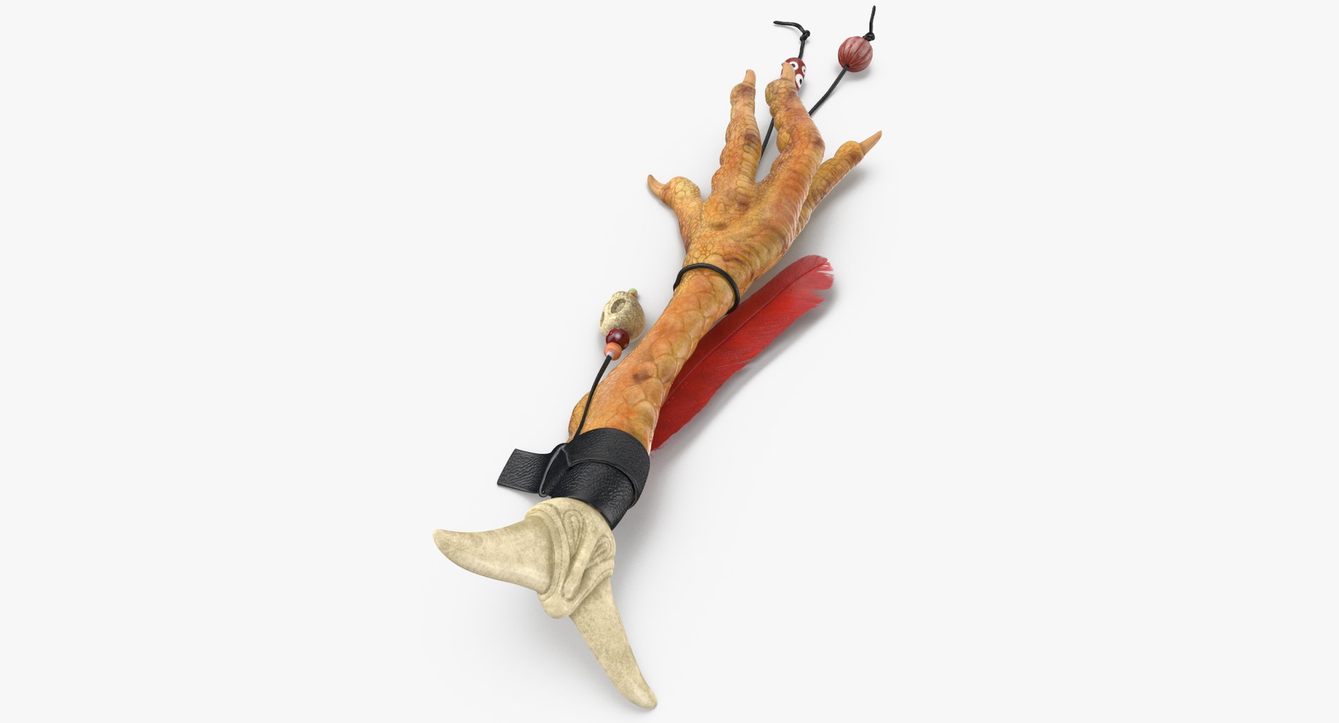 Voodoo Chicken Foot Charm 3d Model