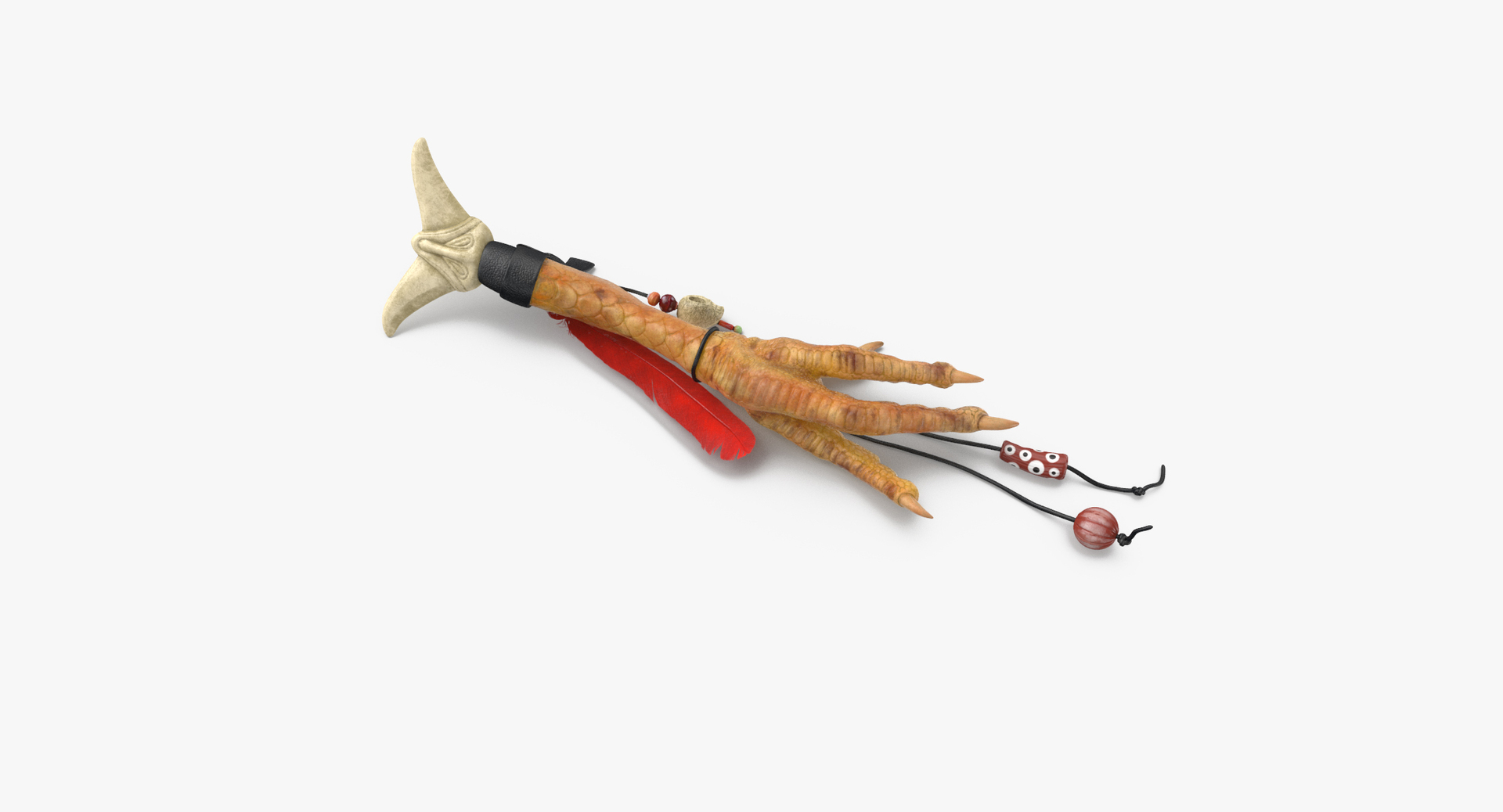Voodoo Chicken Foot Charm 3d Model